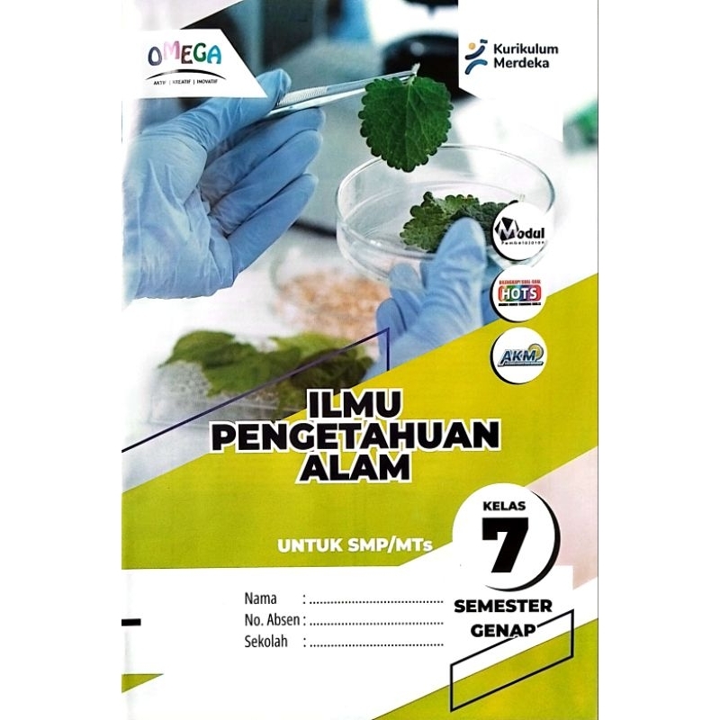 Jual BUKU LKS OMEGA SMP MTS IPA ILMU PENGETAHUAN ALAM KELAS 7 KURIKULUM MERDEKA SEMESTER 2 GENAP ...
