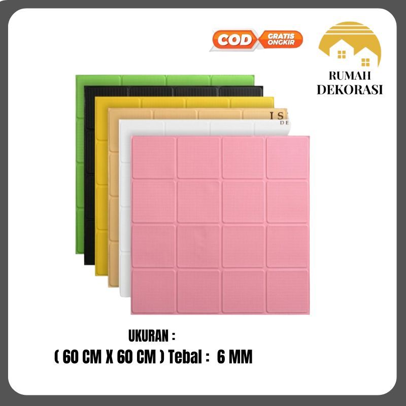 Jual (TERMURAH & BISA COD) Wallpaper Sticker Foam / Wallfoam Stiker ...