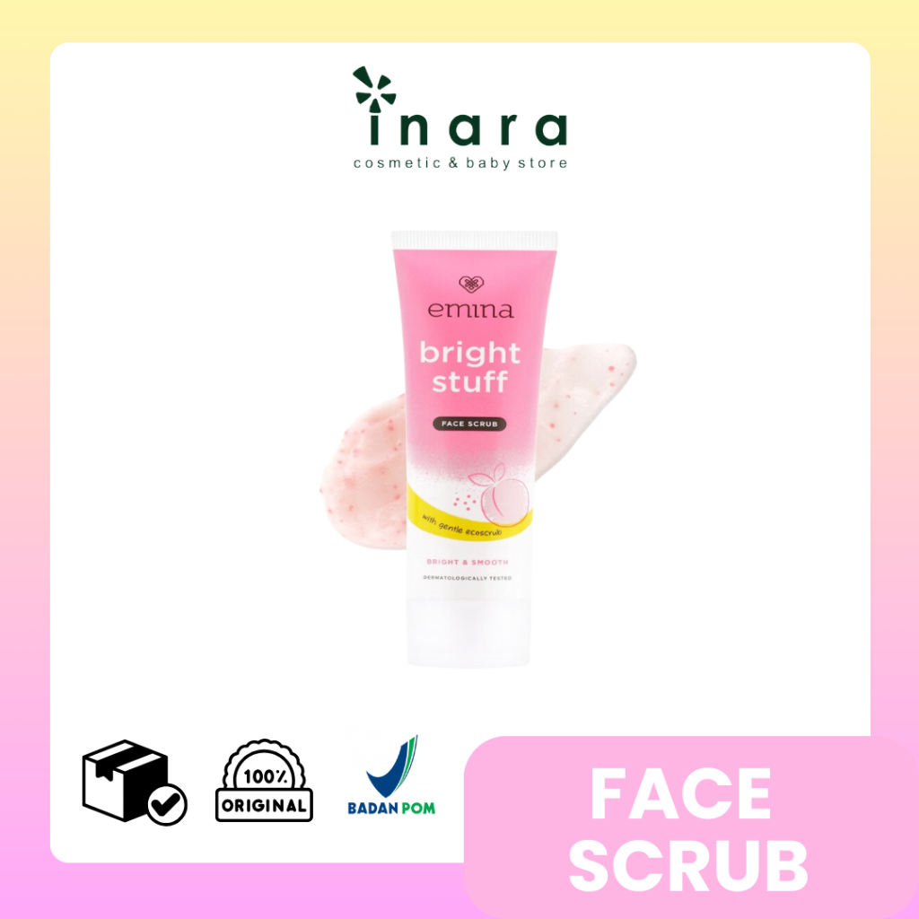 Jual Emina Bright Stuff Face Scrub 50 ml | Shopee Indonesia