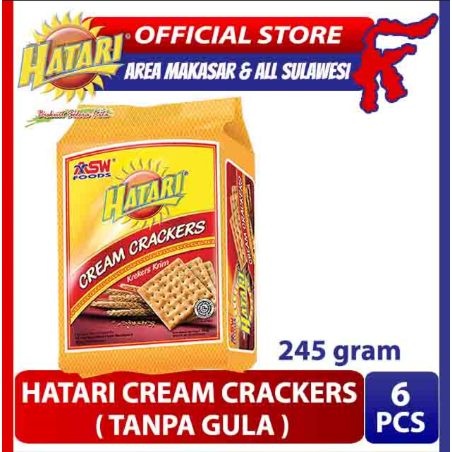 Jual Hatari GABIN Cream Crackers ( No Sugar ) 245 gram ( 6 Pcs ...