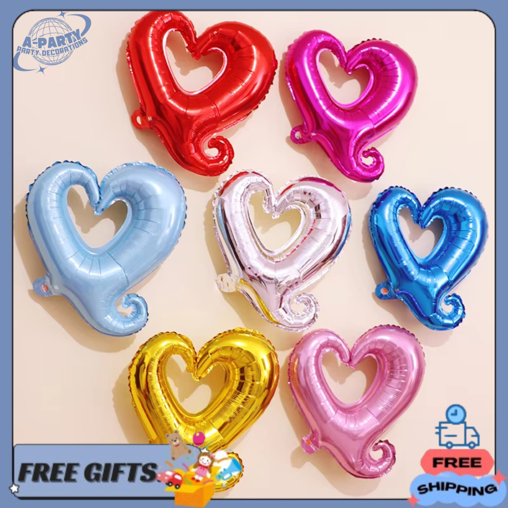 Jual Balon foil love bolong tengah 24 inchi warna bentuk hearth pink ...