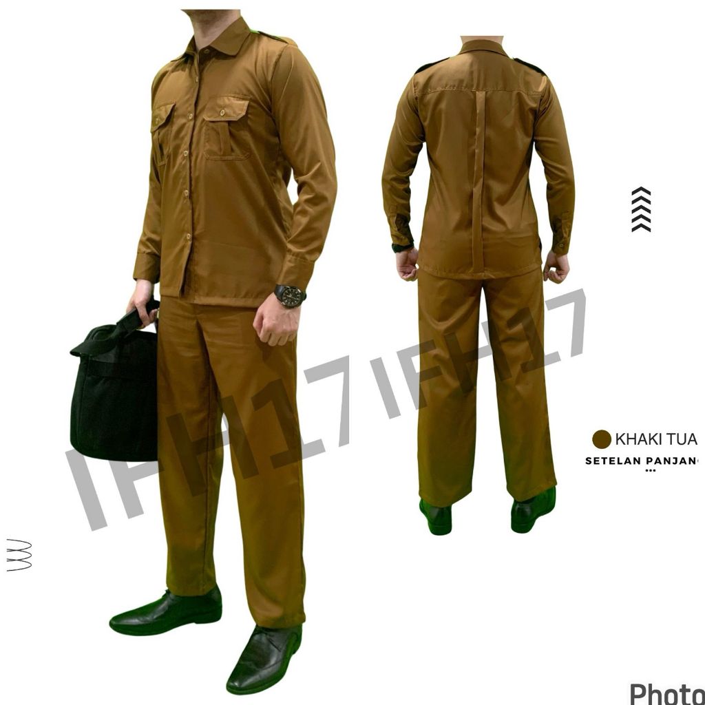 Jual BAJU PEGAWAI NEGERI SIPIL, BAJU GURU, SERAGAM PNS COKLAT, SERAGAM ...