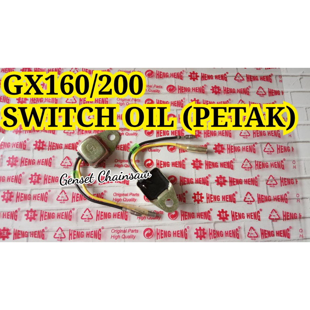 Jual Switch Oil Oli signal Alert Gx160 Gx200 swith sensor otomatis 5,5 ...