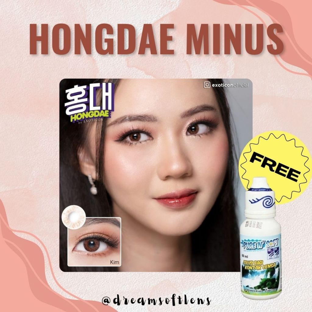 Jual SOFTLENS MINUS HONGDAE EMILY & TASYA BY EXOTICON FREE CAIRAN ...