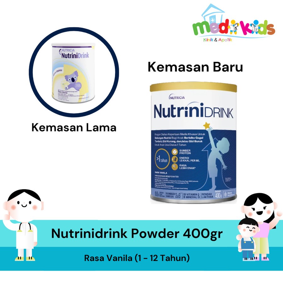 Jual Nutrinidrink Powder Vanilla 400gr 1-12 Tahun Susu Nutrini drink ...