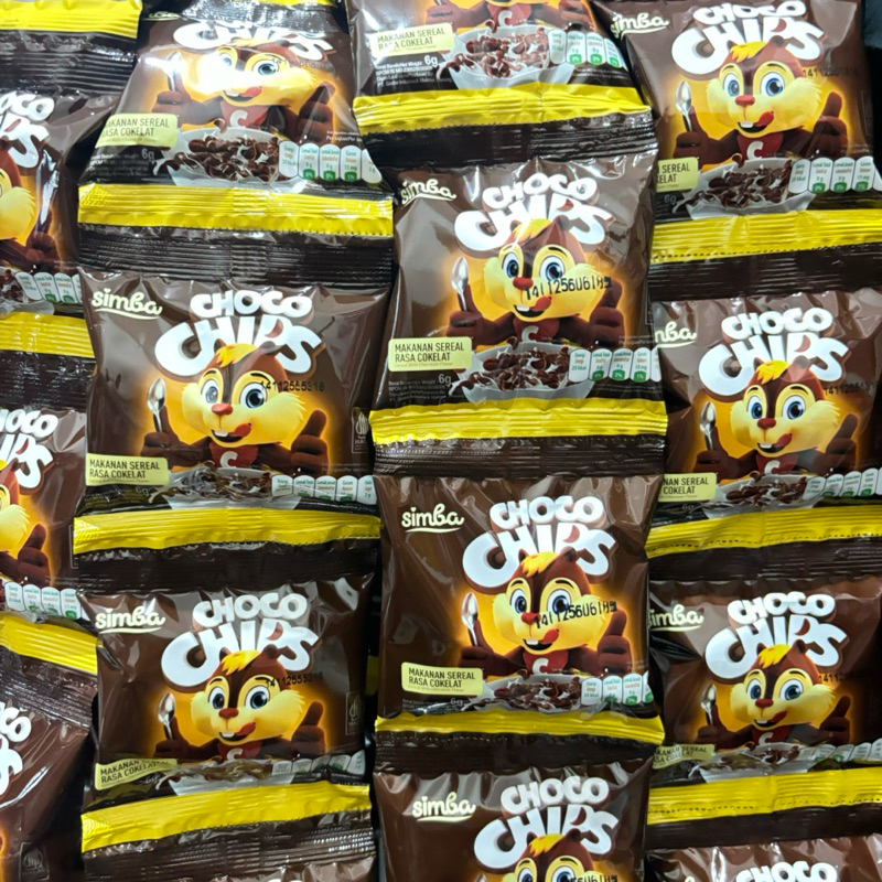 Jual Simba Chocochips Coklat harga per 1 Renceng isi 10 bks @6gr ...
