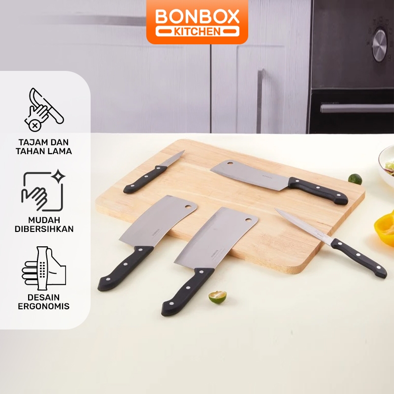 Jual BONBOX kitchen Set Pisau 5-Piece - Material Berkualitas Tinggi ...