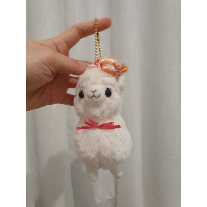 Jual Amuse Keychain Alpacasso Alpaca Llama Permen Oren Pita Pink ...