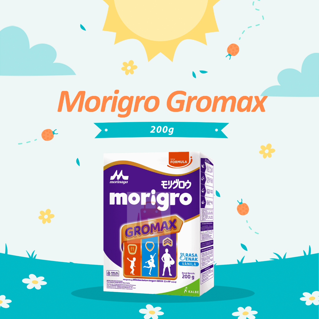 Jual Morigro Gromax Susu Pertumbuhan Madu & Vanila 200g | Shopee Indonesia