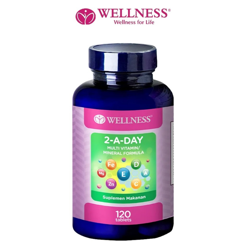 Jual Wellness Multivitamin Mineral 2 A Day 60 Tablets Vitamin Original ...