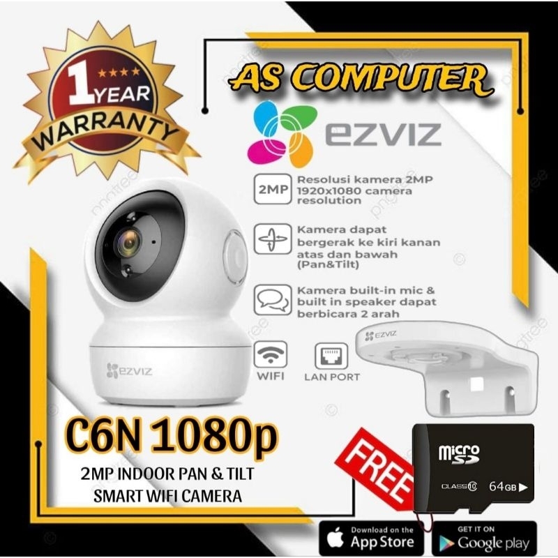 Jual EZVIZ C6n 2MP IP Camera CCTV Wi-Fi Full HD 1080p | Shopee Indonesia
