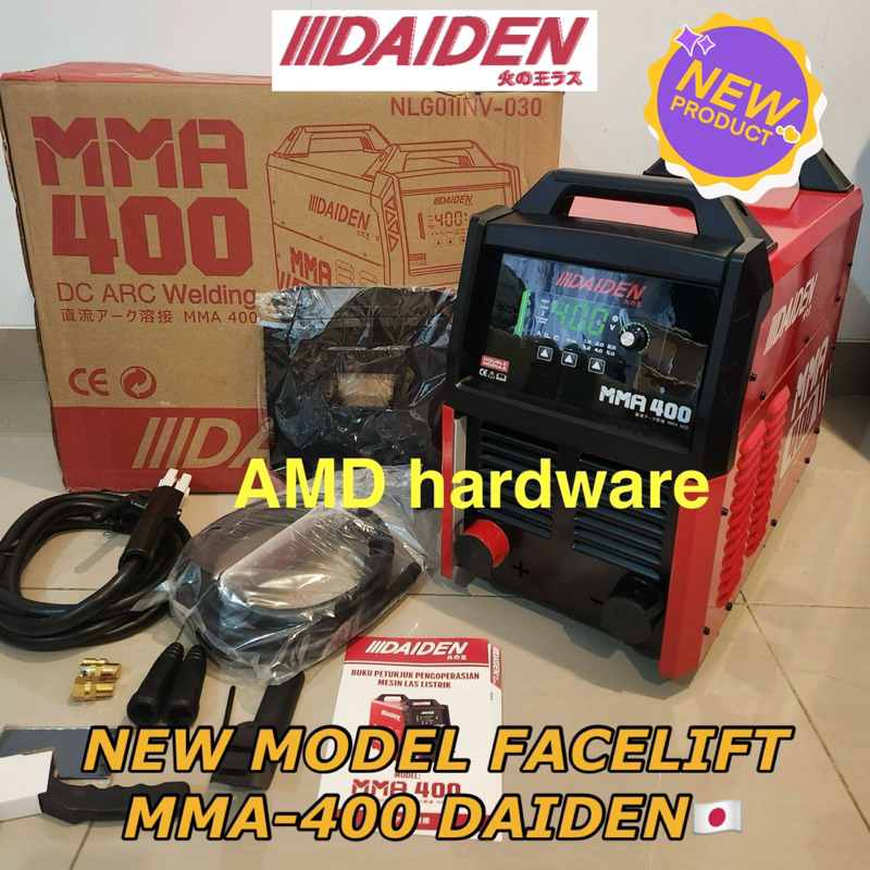 Jual ORIGINAL DAIDEN MMA400 NEW MODEL Mesin Trafo Las Inverter Welding ...