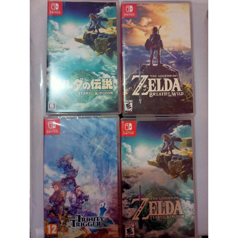 Jual Cartridge Nintendo Switch game ZELDA TOTK, BOTW, TRINITY TRIGGER ...