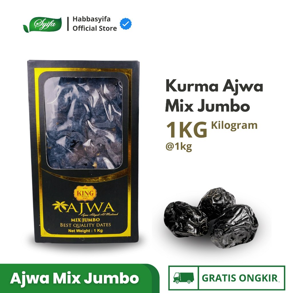 Jual Kurma Ajwa 1Kg Kurma Nabi Premium Original | Shopee Indonesia