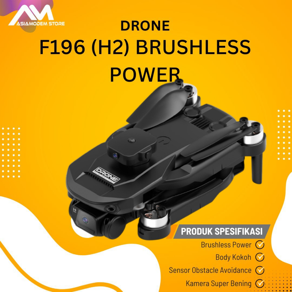 Jual Drone Kamera Optical Flow Stabil Motor Brushless F196 RG700 E88 | Shopee Indonesia
