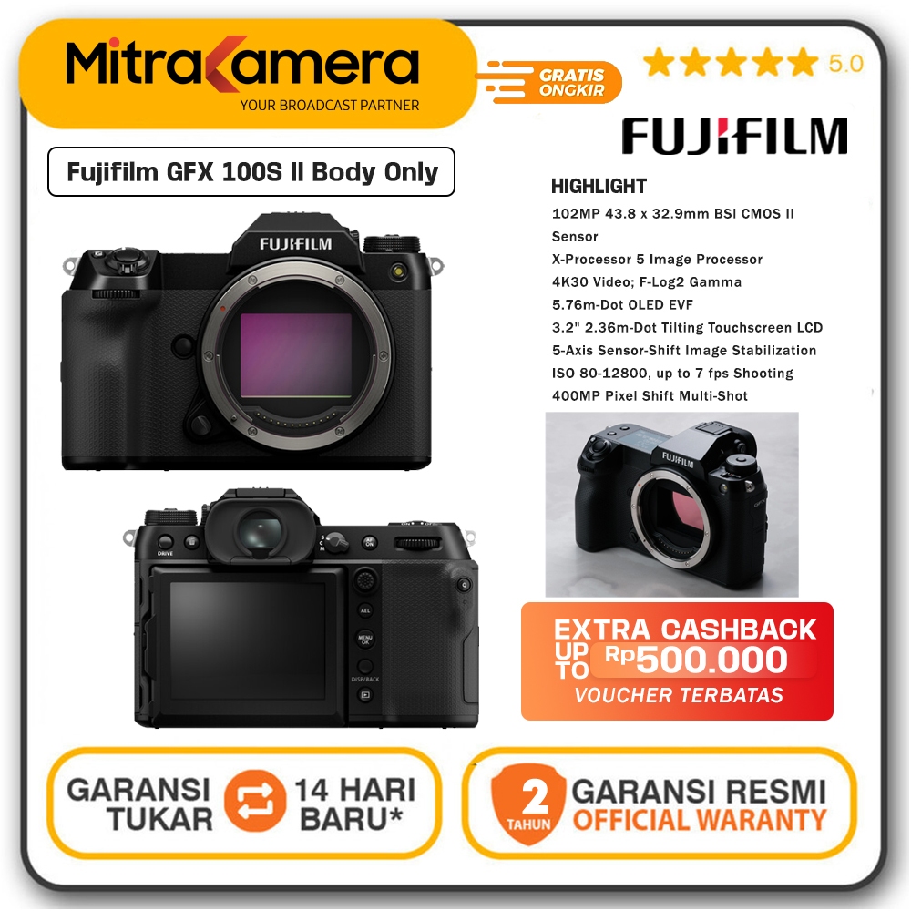 Jual Fujifilm GFX 100S II Body Only | Shopee Indonesia