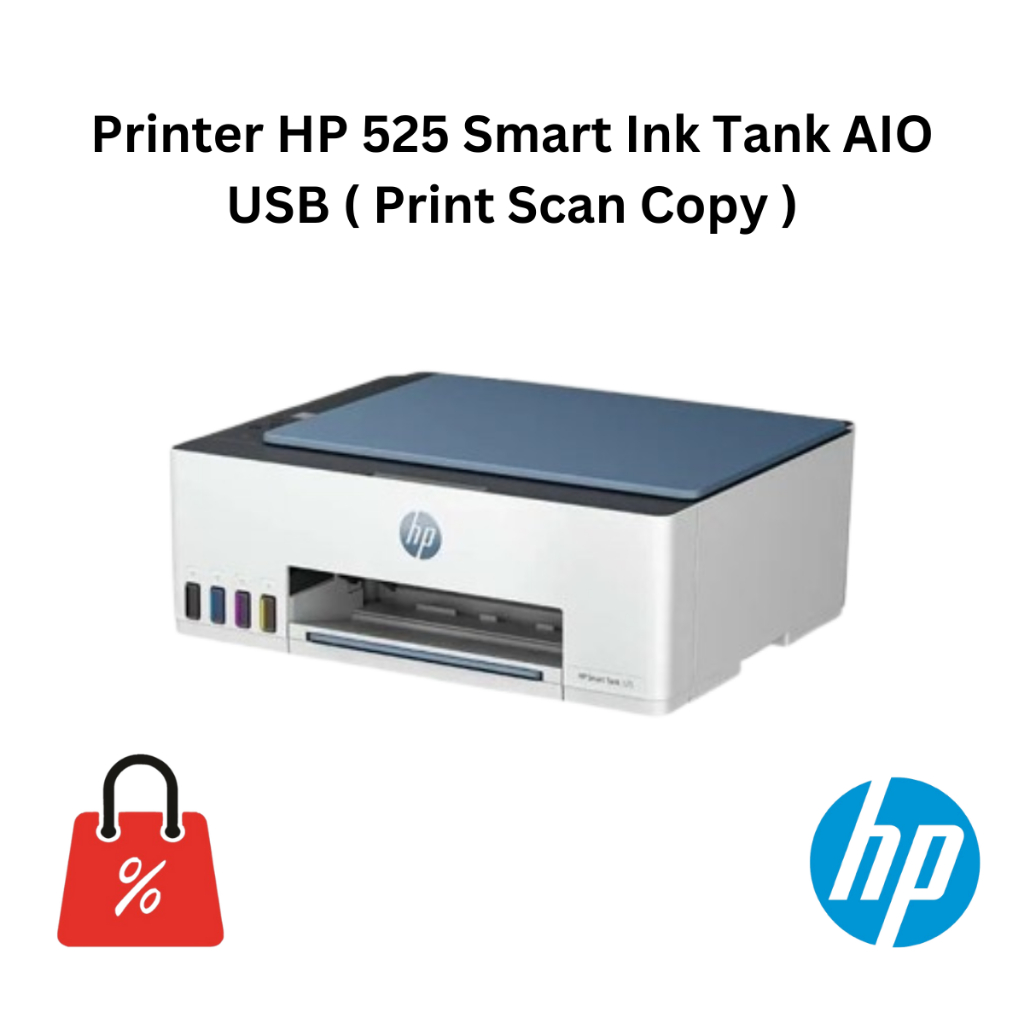 Jual Printer HP 525 Smart Ink Tank AIO USB ( Print Scan Copy ) | Shopee ...