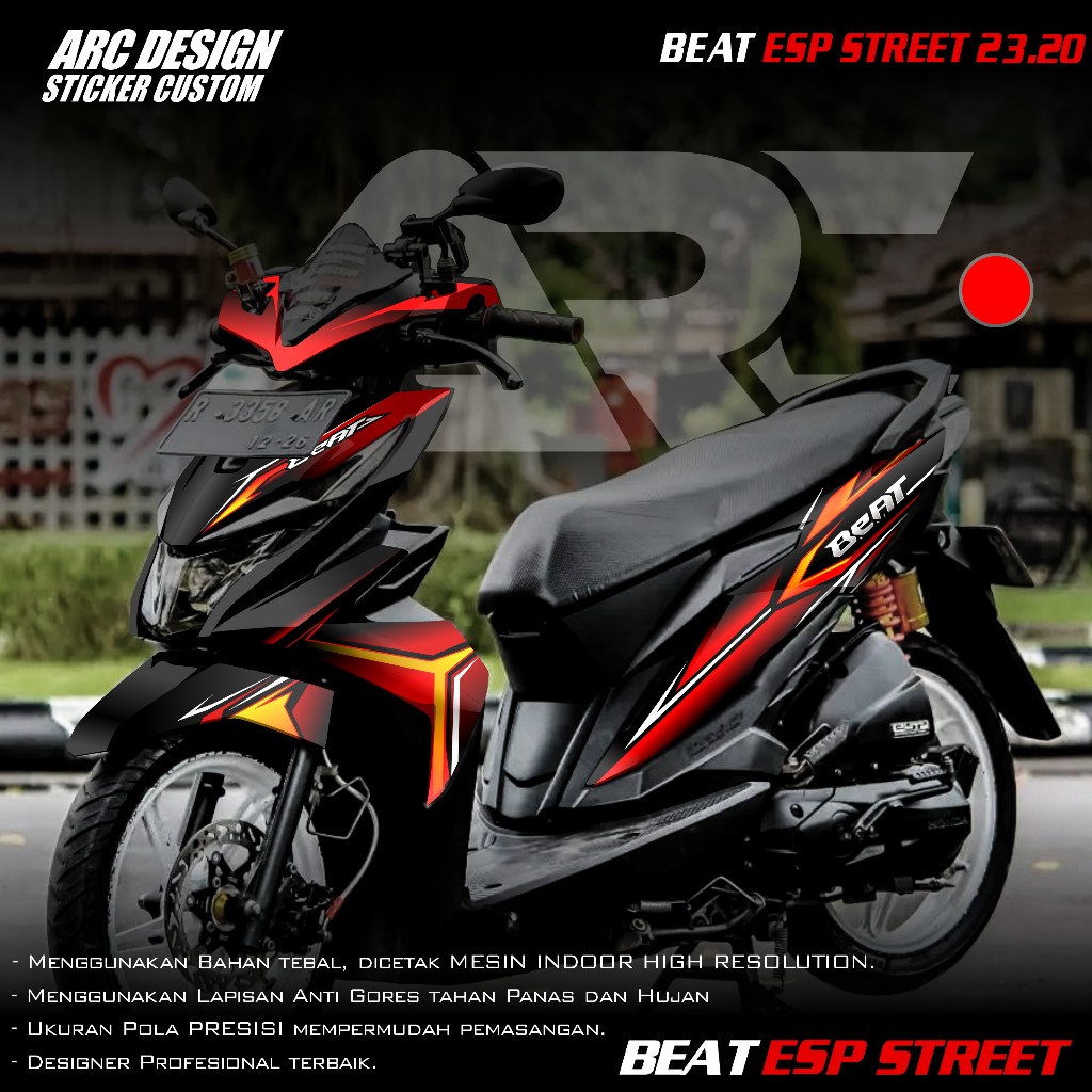Jual (COD PROMO) TERBARU Decal Sticker Honda Beat Esp Street 2016 2017 ...