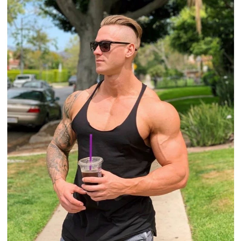 Jual SINGLET RAW CUT STRINGER GYM FITNESS PRIA | Shopee Indonesia