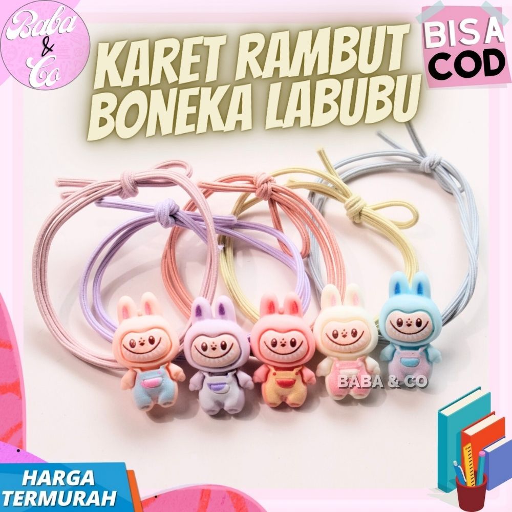 Jual KARET RAMBUT BONEKA LABUBU IKAT RAMBUT ANAK KARET LABUBU BONEKA ...