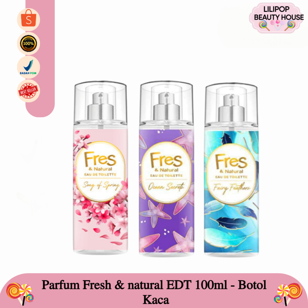 Jual Parfum Fresh & natural EDT 100ml - Botol Kaca | Shopee Indonesia