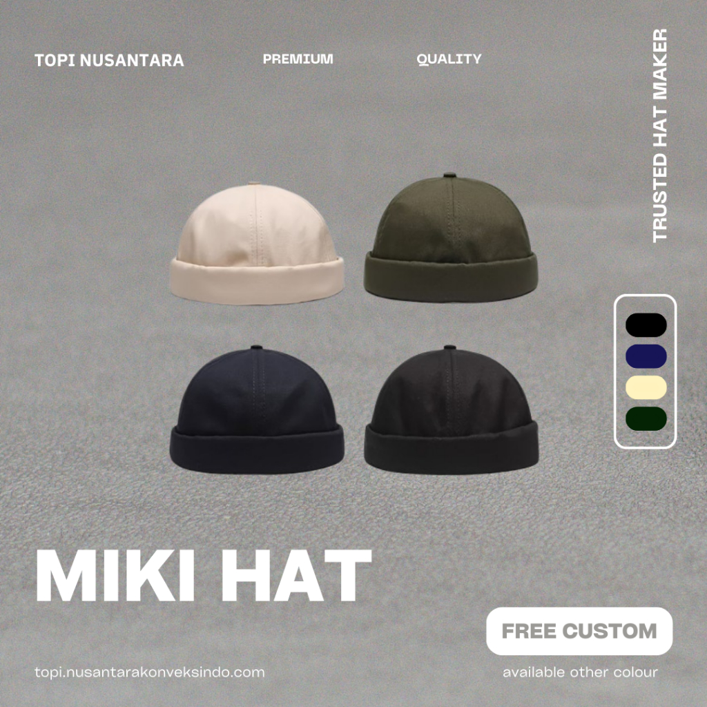 Jual Premium Mikihat | Mikihat | Mikihat Polos | Mikihat Custom ...