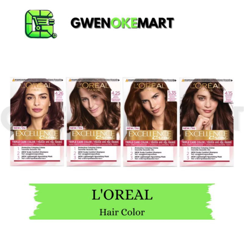 Jual L’Oreal Cat Rambut Excellence Creme Asli BPOM – Pewarna Rambut ...