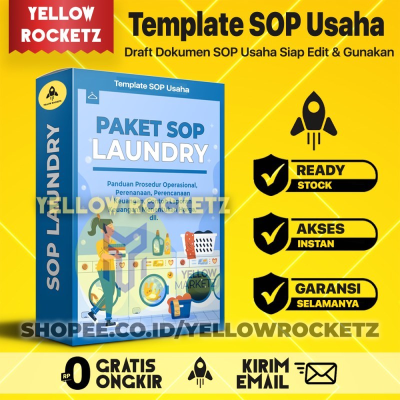 Jual Paket SOP LAUNDRY - Standar Operasional Prosedur Usaha Bisnis Cuci ...