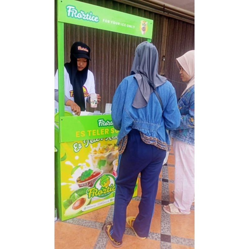 Jual Booth lipat Kayu es teler sultan | Shopee Indonesia