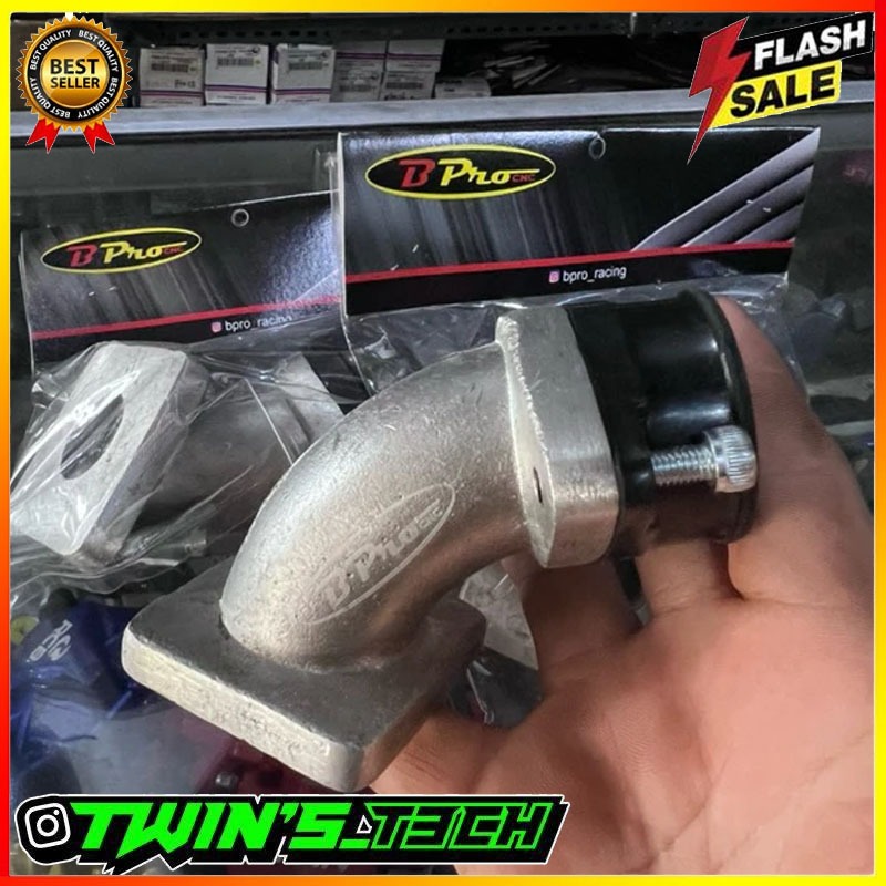 Jual INTEK INTAKE MANIFOLD MANIPOL LEHER ANGSA B PRO BALAP KOTAK JUPITER-MIO-VEGA-SMASH 30-32-33 ...