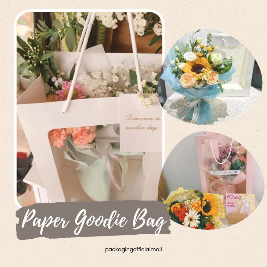 Jual PAPER GOODIE BAG / KERANJANG BUKET BUNGA / AKSESORIS BUKET ...