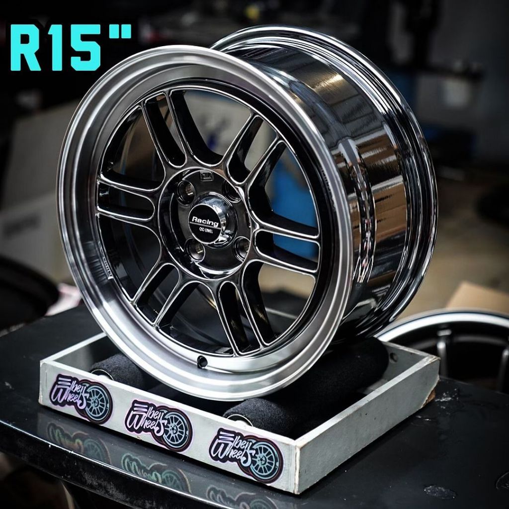 Jual Velg Mobil ENKEI RPF 1 Black Chrome R15” PCD 4x100 Lebar 7 ET 41 Warna Black Chrome Mirror ...