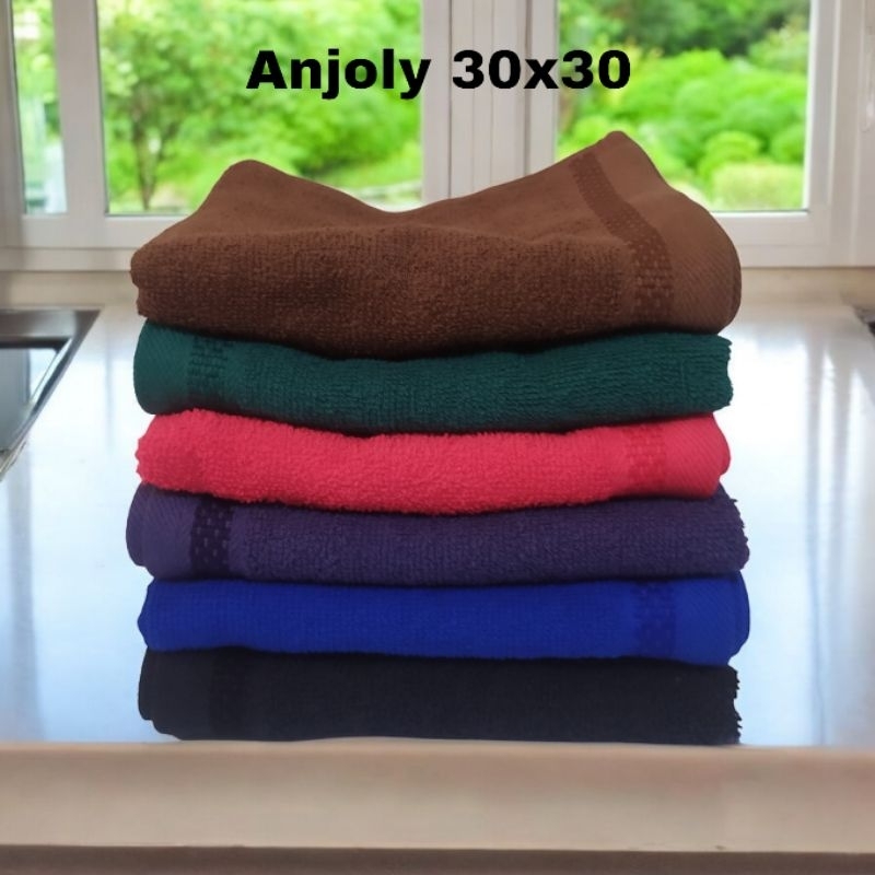Jual Sapu Tangan Handuk Anjoly Ukuran 30x30/Handuk muka/Handuk Kecil Untuk Lap Keringat Saat ...