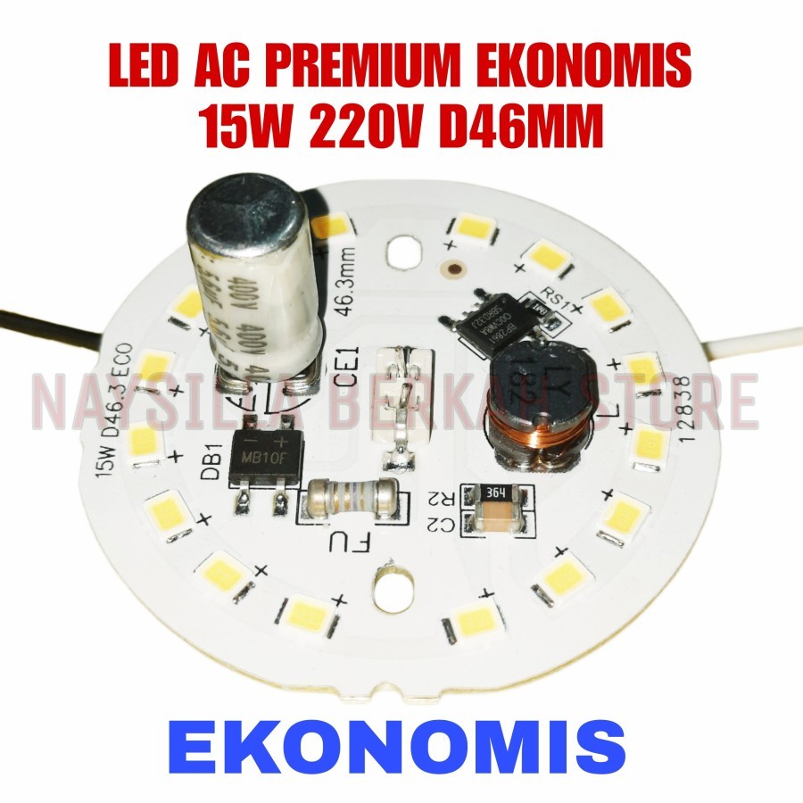 Jual PCB LED AC PREMIUM EKONOMIS 15W 220V DIAMETER 46MM - LED AC ...