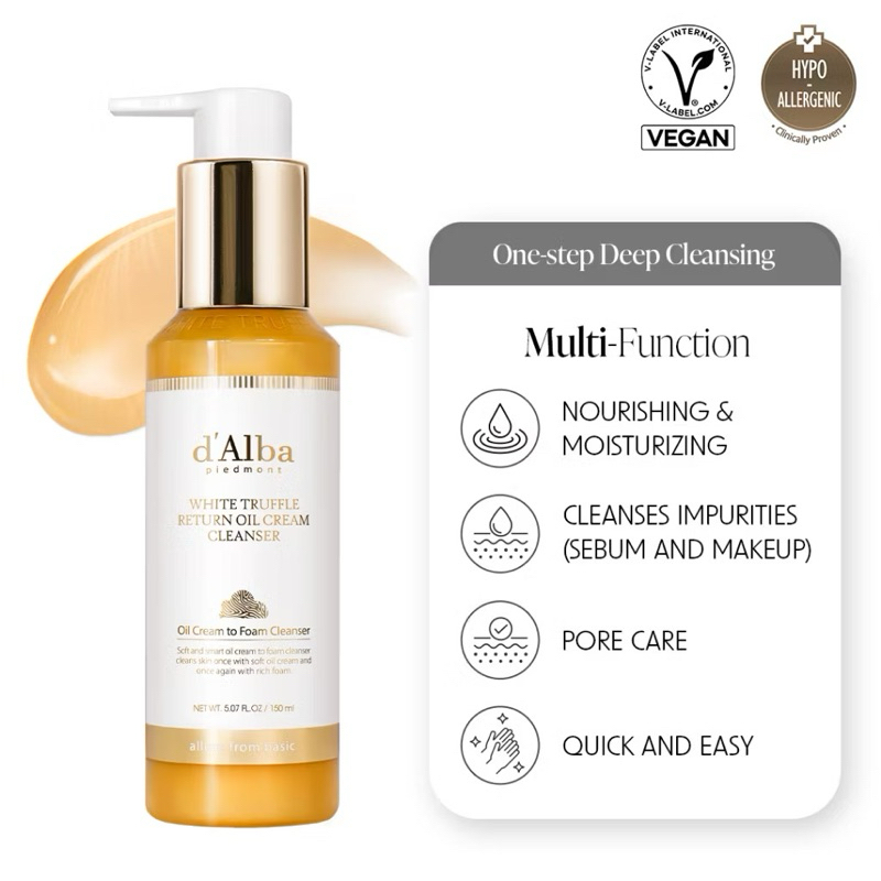 Jual d'Alba White Truffle Return Oil Cream Cleanser | Shopee Indonesia