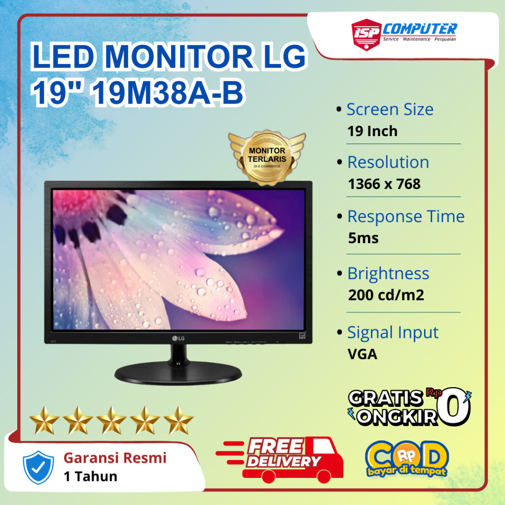 Jual LED MONITOR LG 19" Inch 19M38A-B | Shopee Indonesia