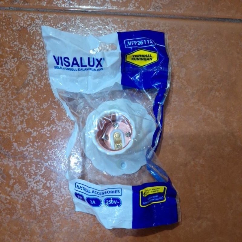 Jual Fitting Lampu kecil Visalux Terminal Kuningan VFP2611S | Shopee ...
