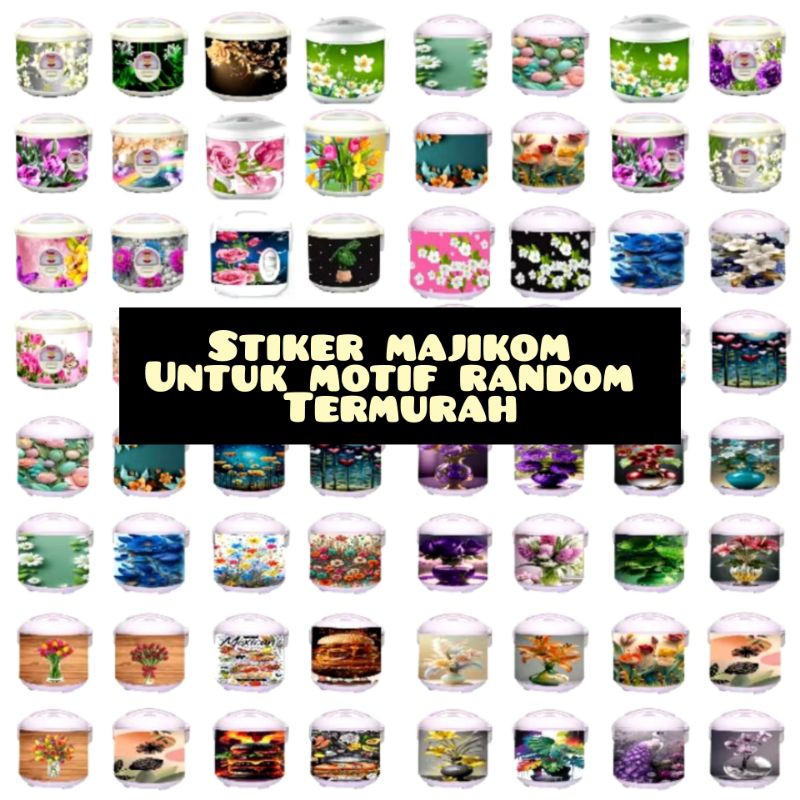 Jual wallpaper stiker majikom motif random ( tidak bisa milih motif ...