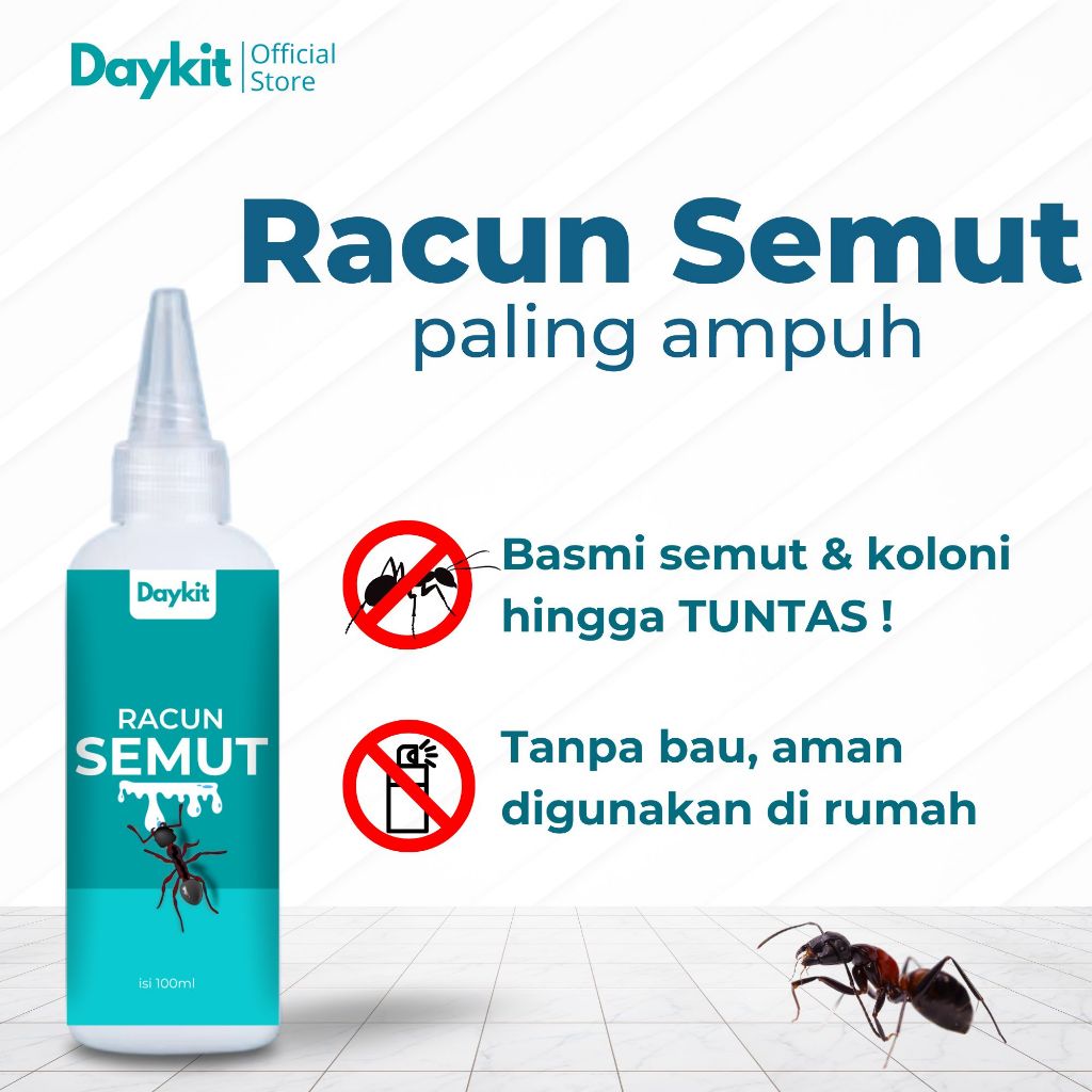 Jual Racun Semut Obat Semut Paling Ampuh Basmi Koloni Sampai Tuntas by DAYKIT | Shopee Indonesia