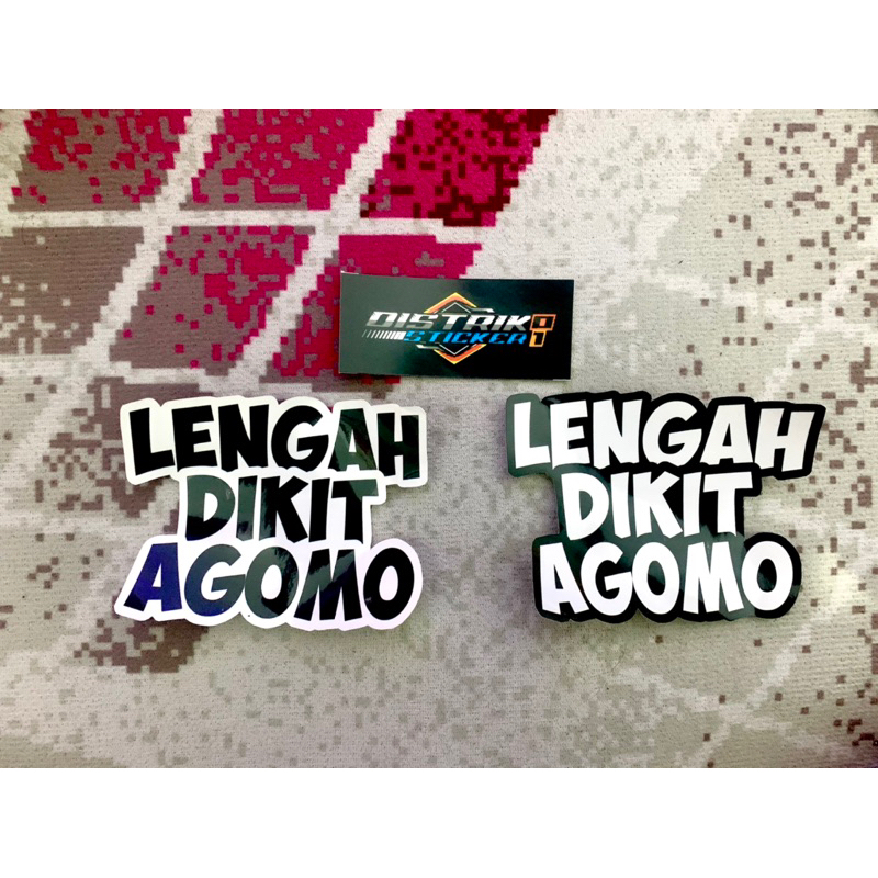 Jual Sticker Viral Lengah Dikit Agomo | Shopee Indonesia