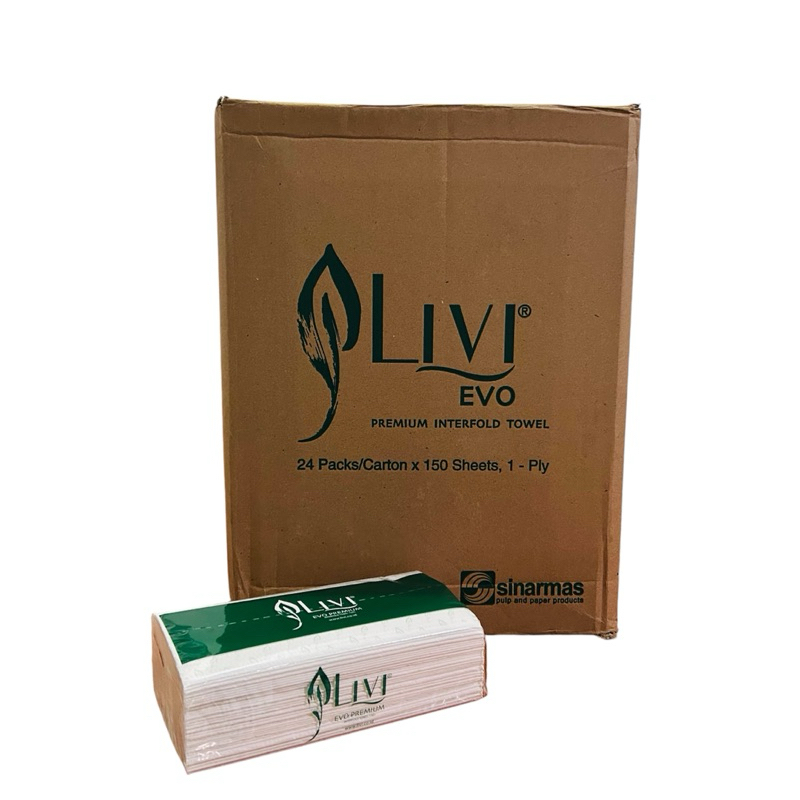 Jual Tissue tisu livi premium interfold hand towel 150 sheet per carton ...