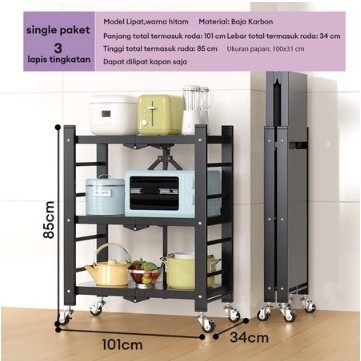 Jual ( GARANSI 12 BULAN ) RAK LIPAT BESI RAK BESI 5 SUSUN RAK LIPAT ...
