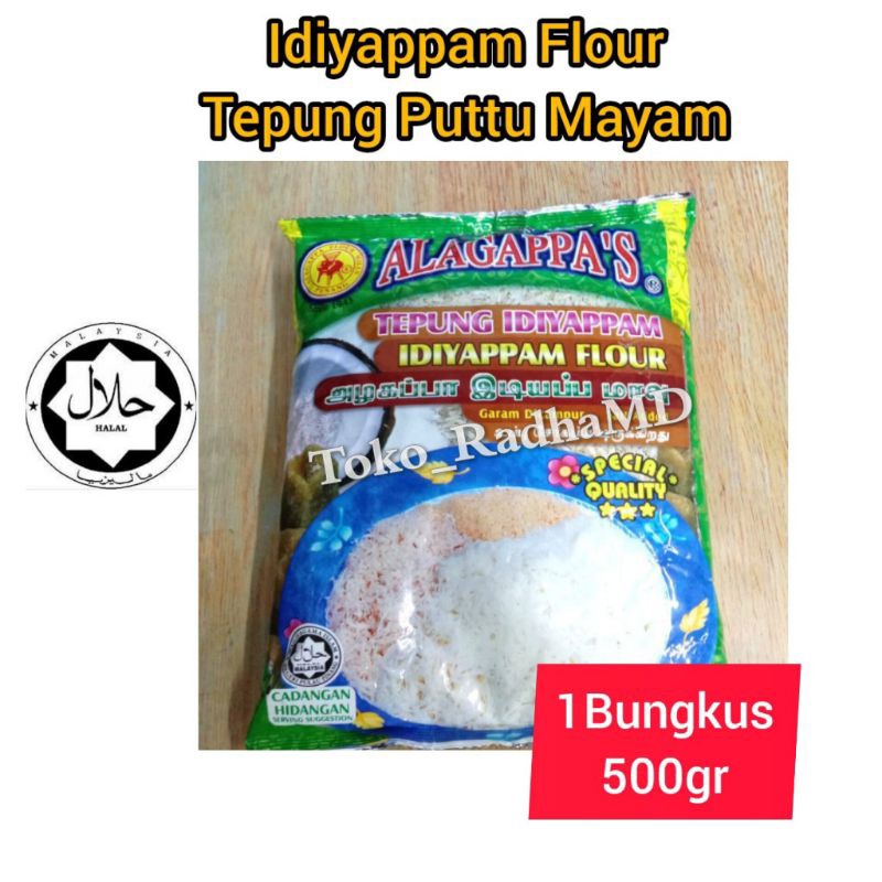 Jual Tepung Puttu Mayam/Idiyappam Instan Flour Alagappa's Halal ...