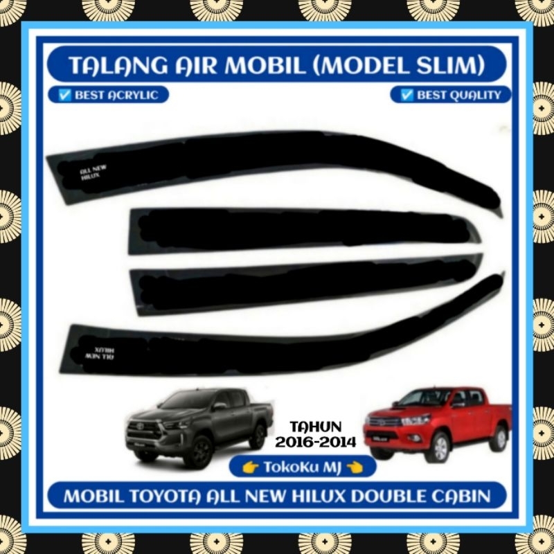 Jual TALANG AIR MOBIL TOYOTA ALL NEW HILUX DOUBLE CABIN (MODEL SLIM) | Shopee Indonesia