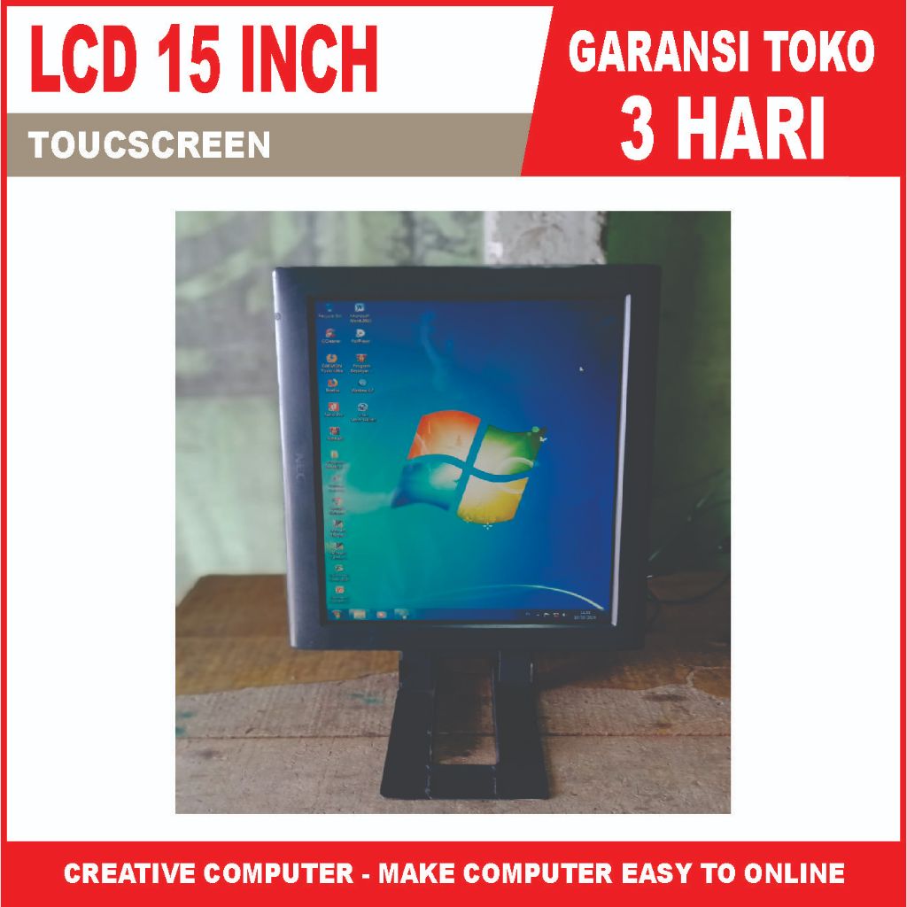 Jual MONITOR TOUCSCREEN 15 INCH TANPA BRAKET TANPA KAKI | Shopee Indonesia