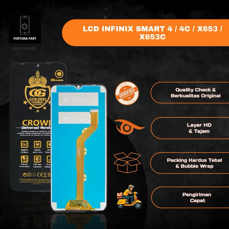 Jual LCD TOUCHSCREEN INFINIX SMART 4 / 4C / X653 / X653C FULLSET ...