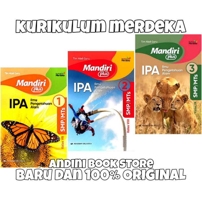 Jual BUKU MANDIRI PLUS IPA KELAS 7 8 9 SMP/MTs KURIKULUM MERDEKA ERLANGGA | Shopee Indonesia