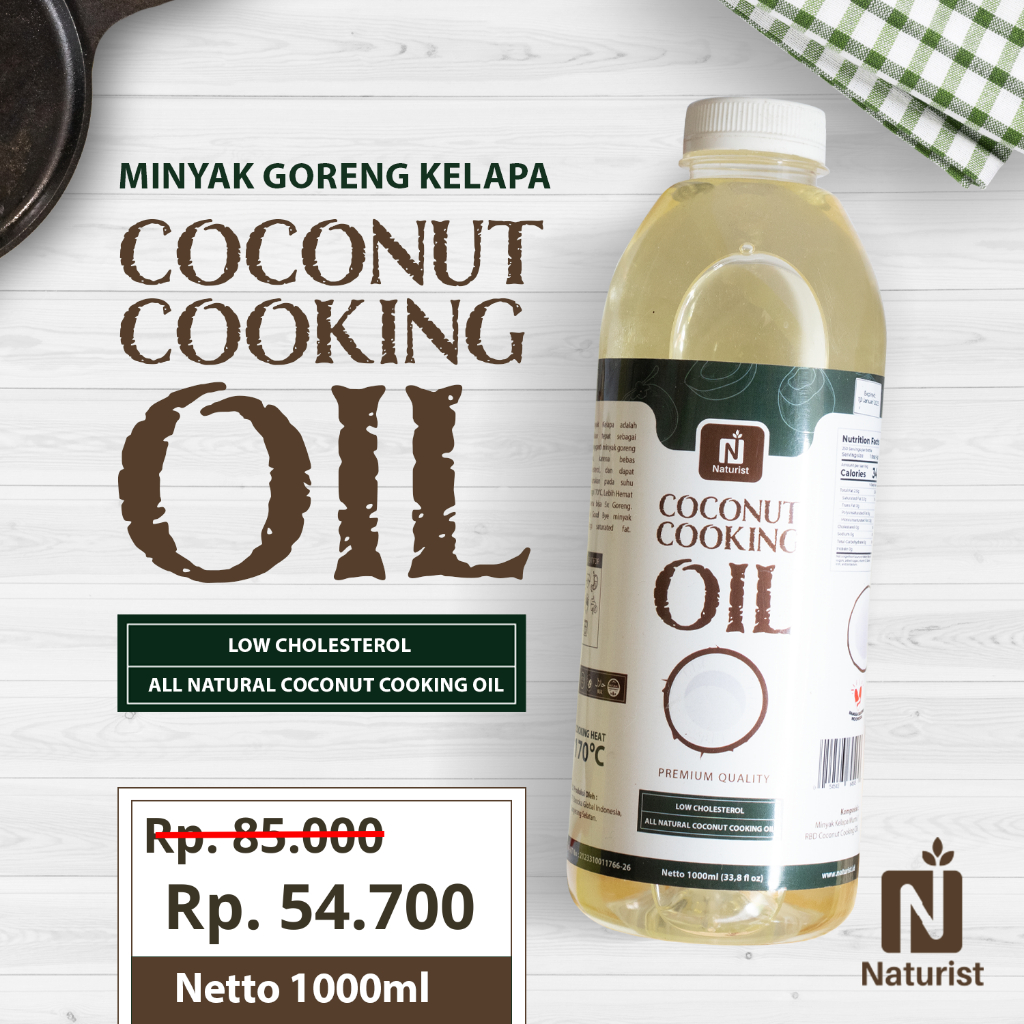 Jual NATURIST Minyak Goreng Kelapa 1 Liter / Coconut Cooking Oil Minyak ...