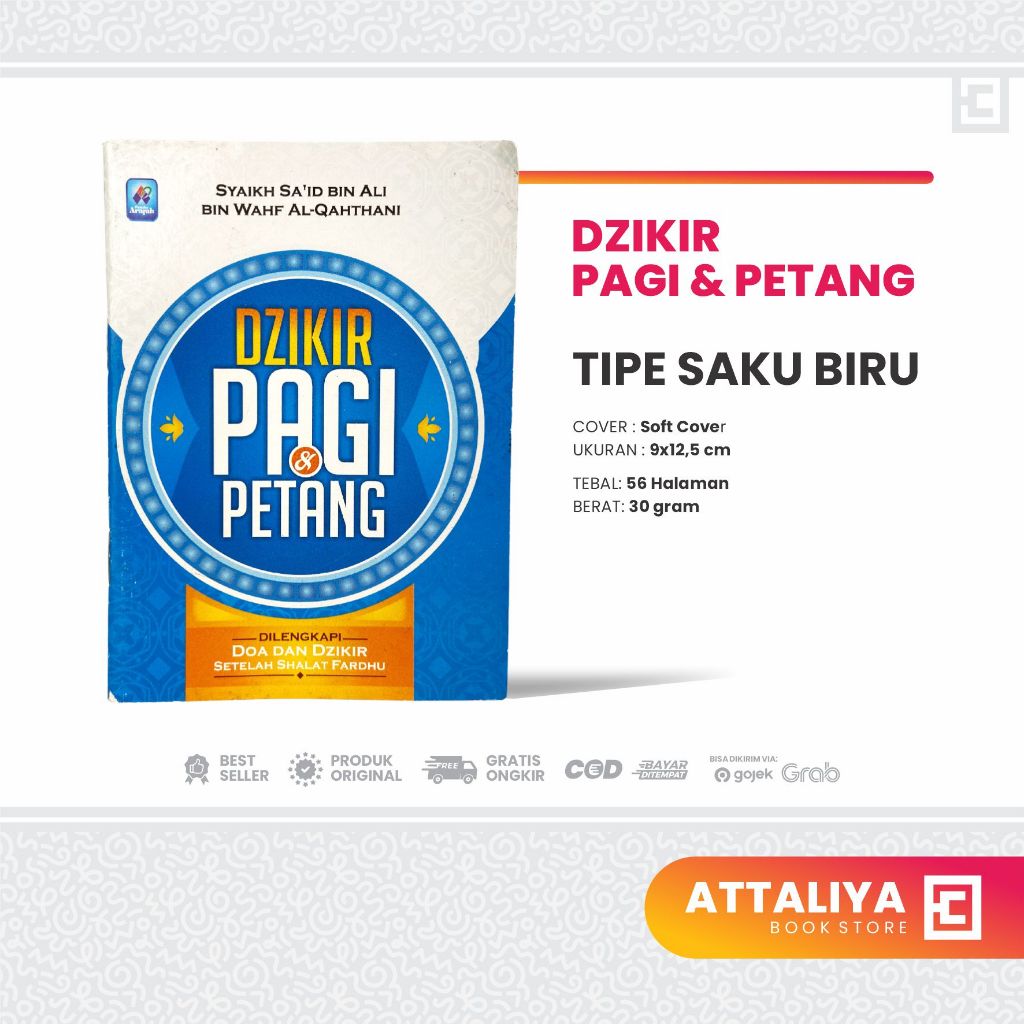 Jual Buku Saku Dzikir Pagi&Petang Dilengkapi Doa, dan Dzikir Setelah ...