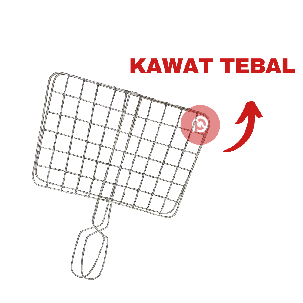Jual Alat Panggang Stainless Jepit Mini Serbaguna Panggangan Ikan Mini ...